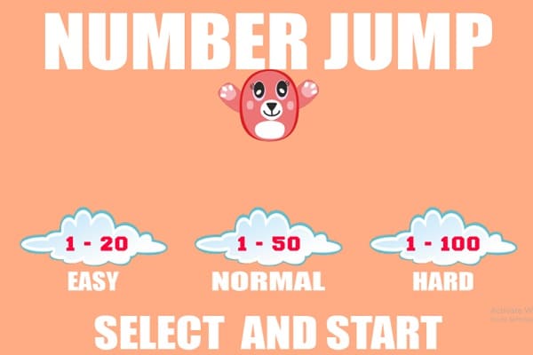 Number Jump, Platform Games - Play Online Free : Atmegame.com